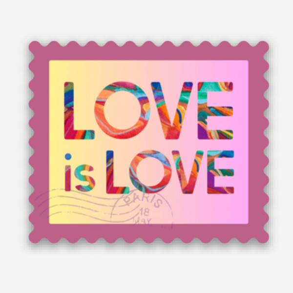 LOVE IS LOVE STICKER – Second Story Cards