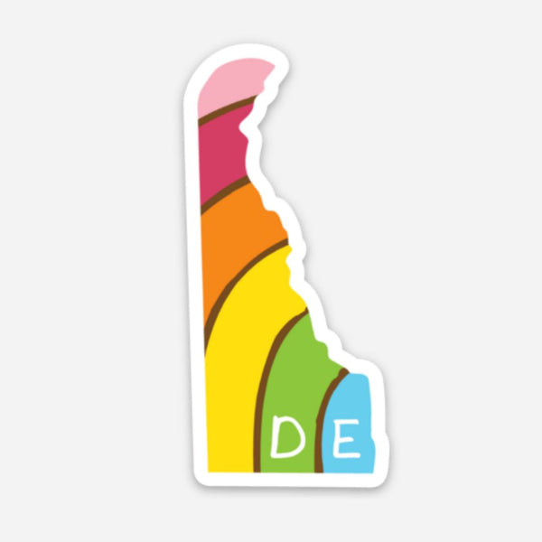 PRIDE STATE STICKER - DELAWARE – Second Story Cards