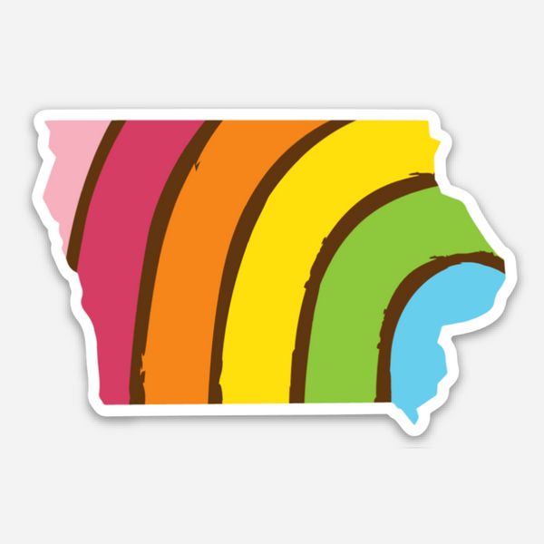 PRIDE STATE STICKER - IOWA – Second Story Cards
