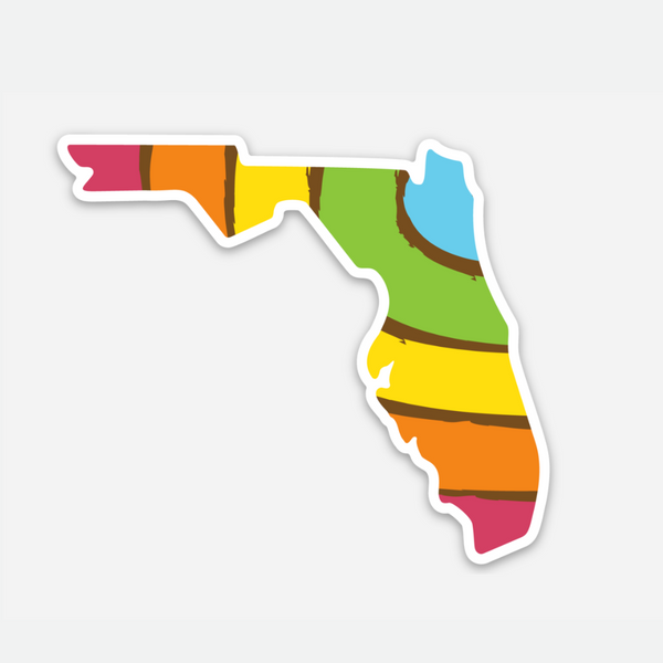 PRIDE STATE STICKER - FLORIDA – Second Story Cards