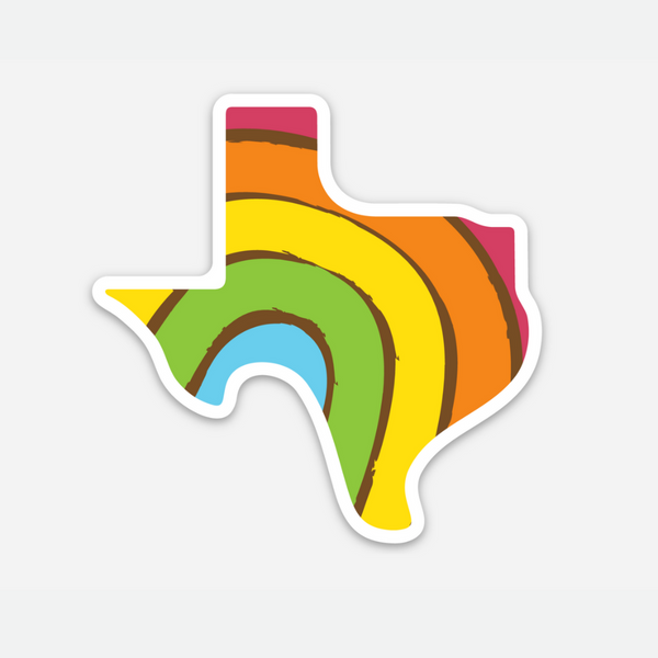 PRIDE STATE STICKER - TEXAS – Second Story Cards