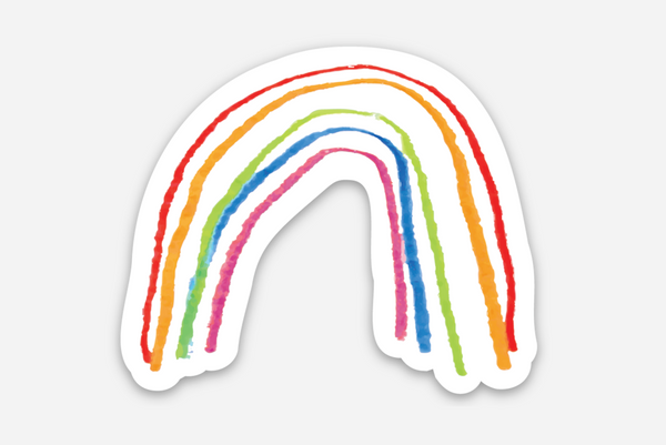 PERFECTLY IMPERFECT RAINBOW STICKER – Second Story Cards